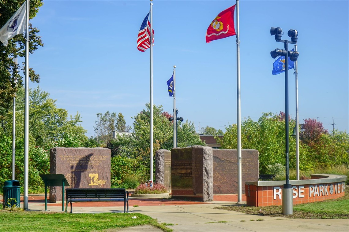 Rose Park Veterans Memorial Kzoo Parks
